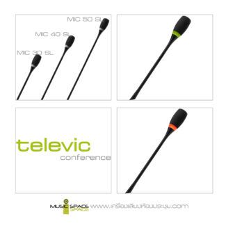 ชุดไมค์ประชุม TELEVIC D-MIC40SL Gooseneck Microphone