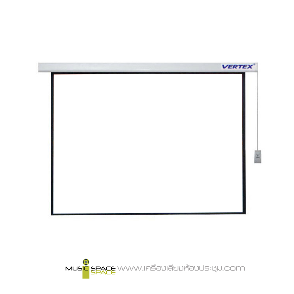 จอโปรเจ็คเตอร์แบบมอเตอร์ 120 นิ้ว 16:10 VERTEX Motorized Screen - Music ...